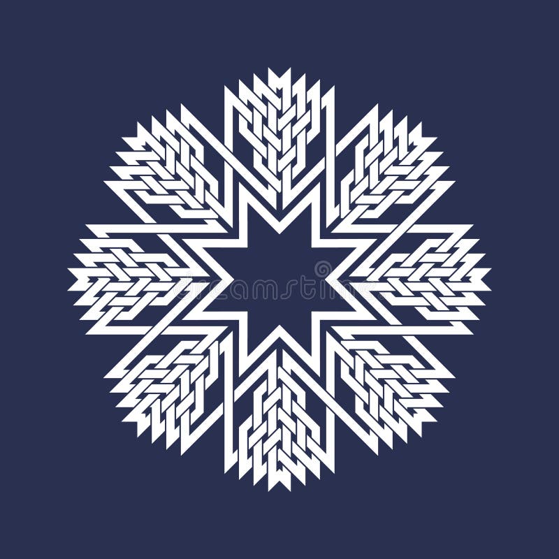 Eight White Snowflakes Stock Illustrations – 179 Eight White Snowflakes ...