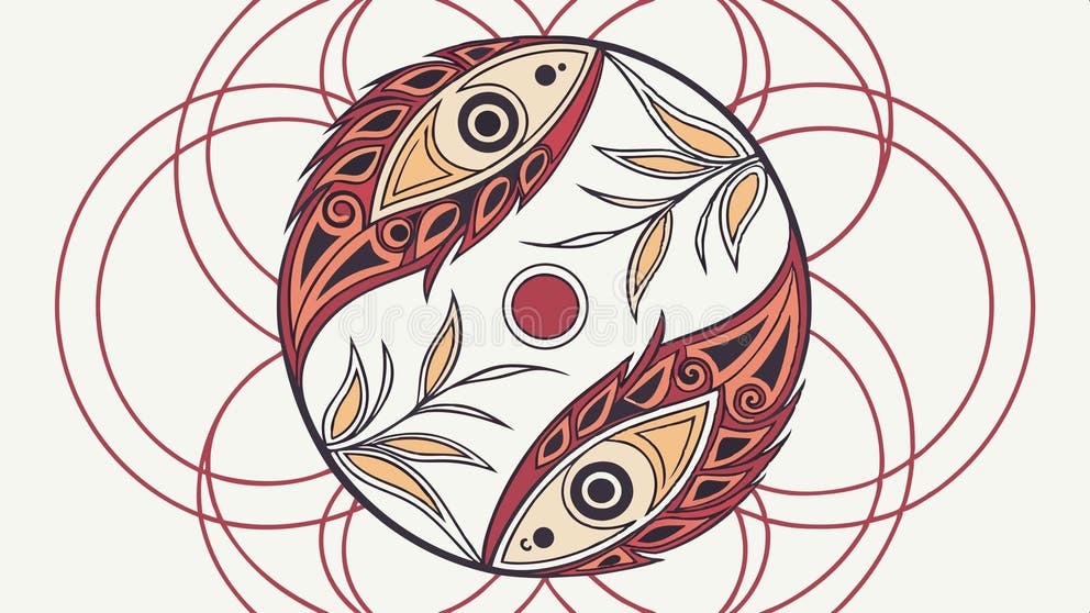 Circular Yin Yang Like Pattern Stock Illustrations – 69 Circular Yin ...