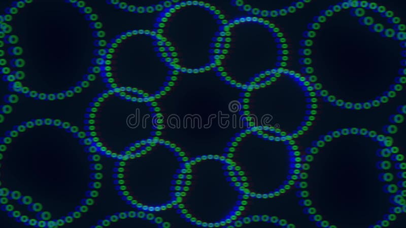 Circular Pattern of Blue and Green Overlapping Circles Stock Video ...