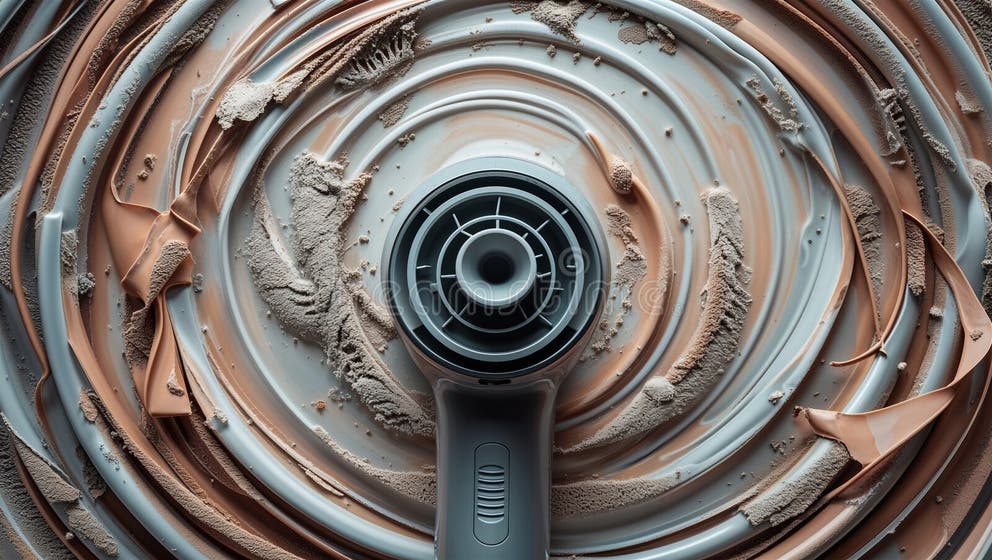 Top-down Texture of Handheld Vacuum Nozzle Casing with Plastic Swirl ...