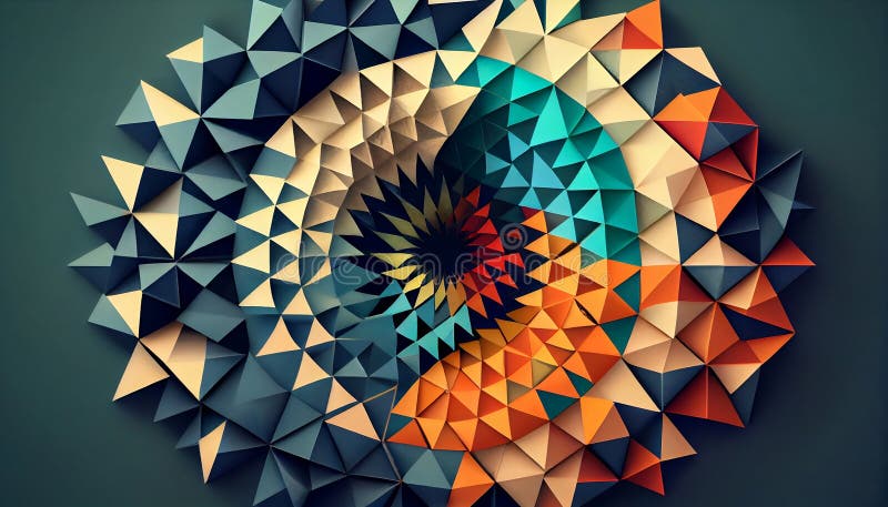 A Circular Pattern with a Variety of Different Shapes, that Interlock ...