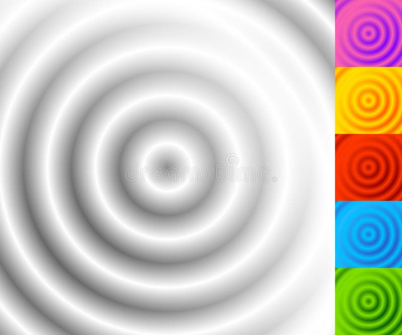 Circular Pattern with Concentric Circles. Faded Overlapping Circle ...