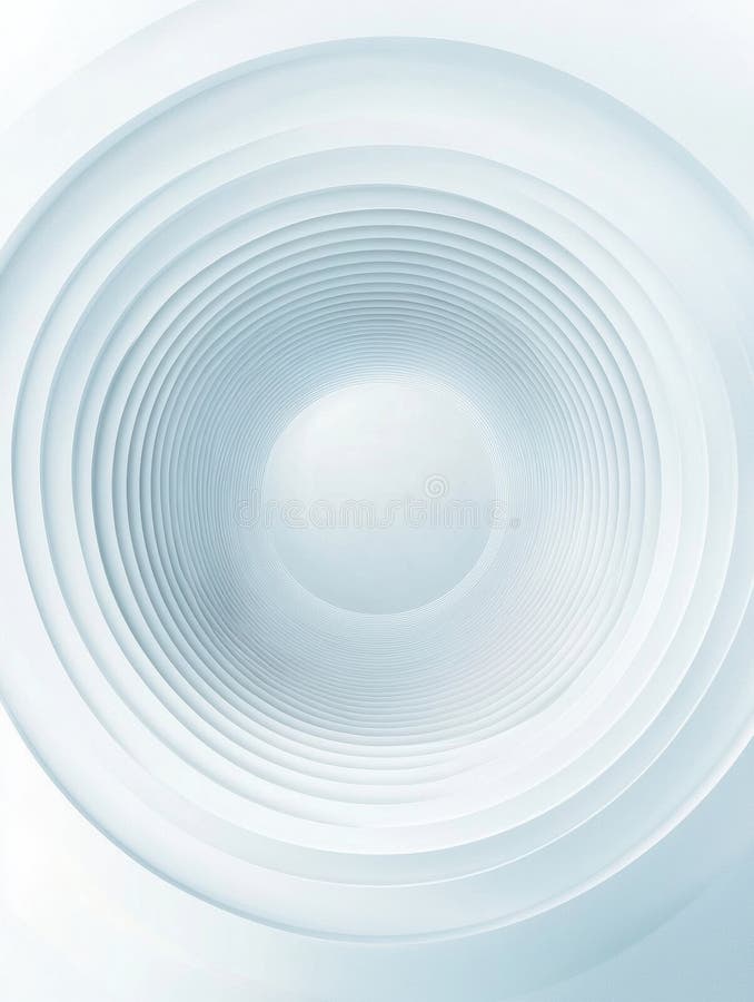 Circular Pattern of Concentric Waves Creating a Serene, Minimalistic ...