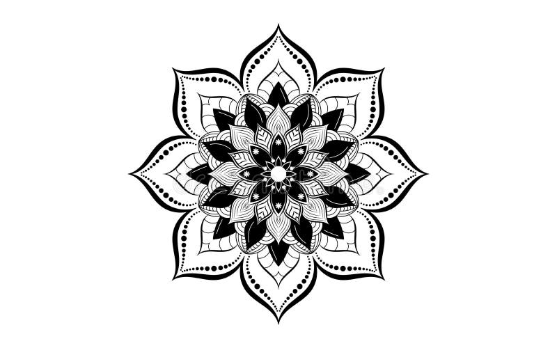 Circular Floral Pattern Outline Stock Illustrations – 8,273 Circular ...