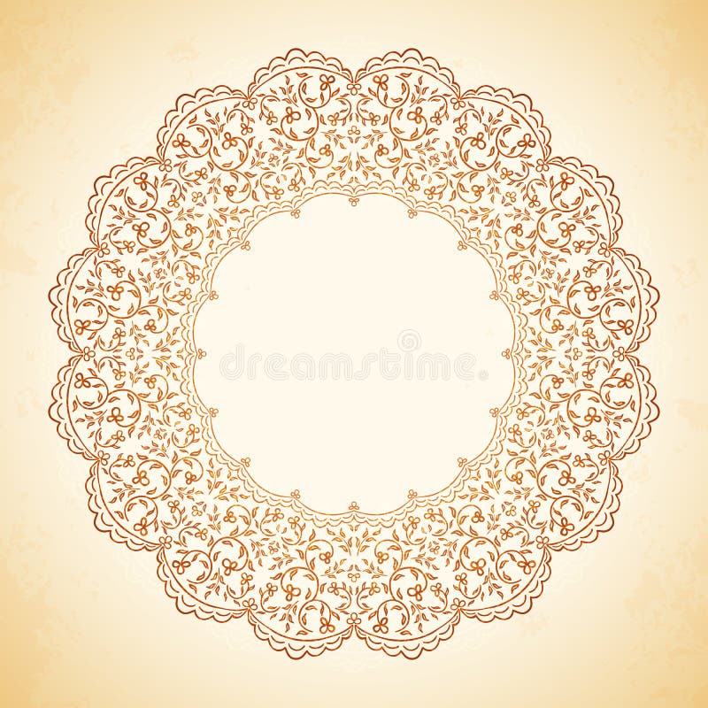 Circular Pattern of Flowers Stock Vector - Illustration of design ...