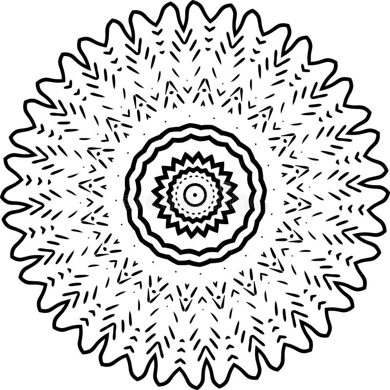 Circular Frame Patterns Black White Stock Illustrations – 561 Circular ...