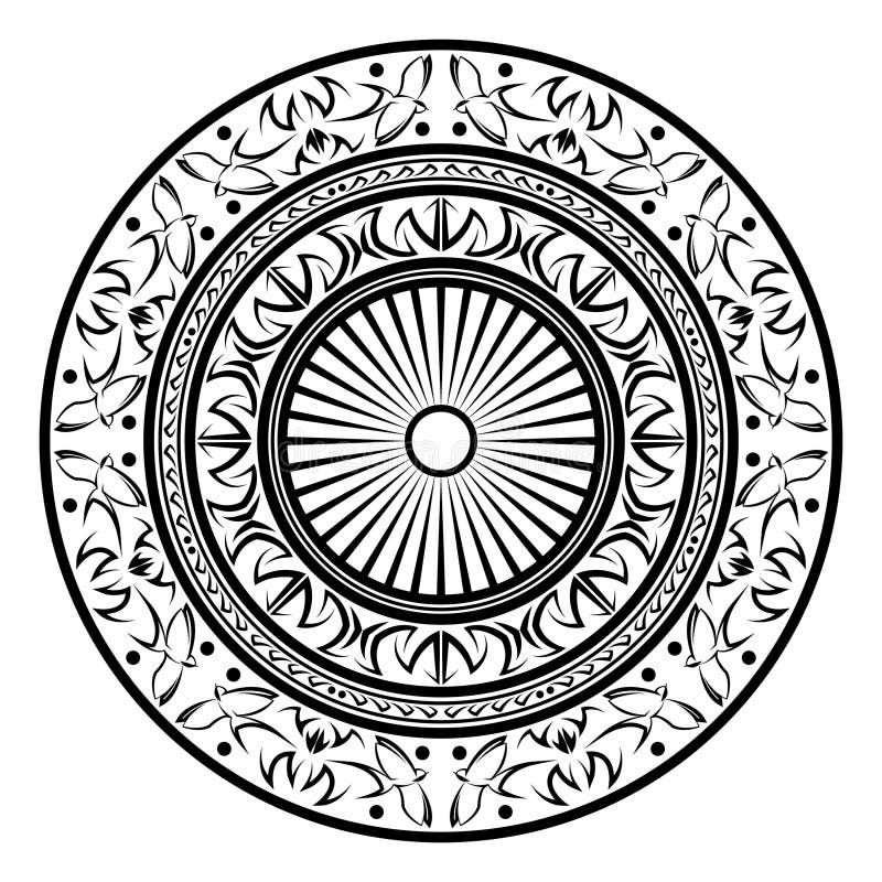 Circular Bird Pattern Stock Illustrations – 356 Circular Bird Pattern ...