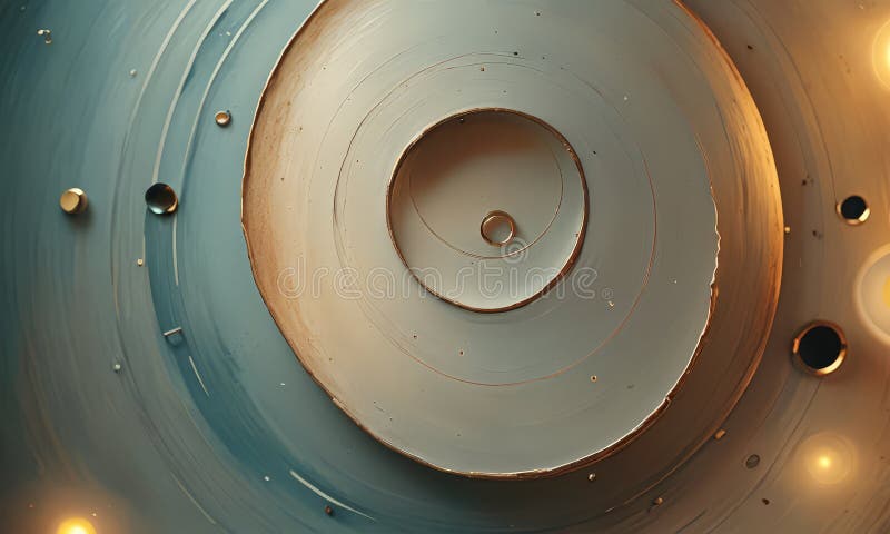 Circular Pattern Light and Shadow, with Central White Circle and ...