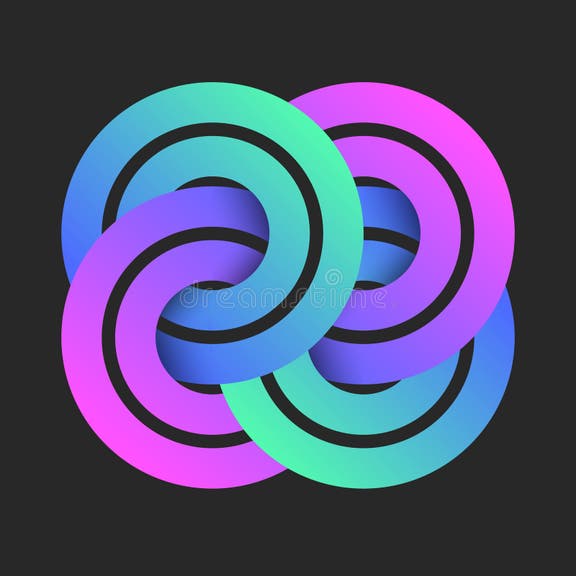 Four Overlapping Circles Stock Illustrations – 80 Four Overlapping ...