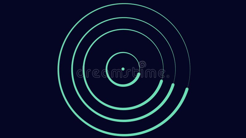 Circular Pattern with Modern Green Outline Stock Video - Video of ...