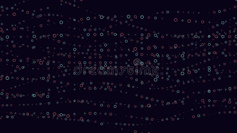Circular Pattern of Red and Blue Dots on a Black Background Stock Video ...