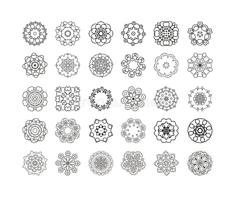 Circular Pattern of Traditional Motifs and Ancient Oriental Ornaments ...