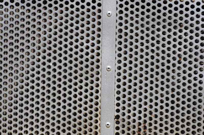 Circular Pattern on Sheet of Steel Stock Photo - Image of card, poli ...