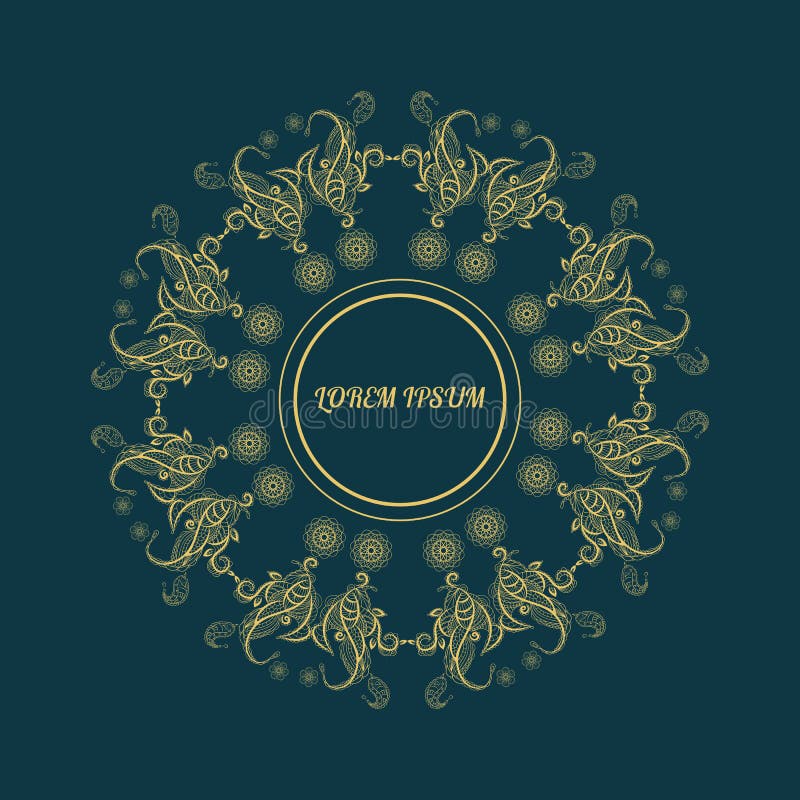 Circular Pattern of Traditional Motifs and Ancient Oriental Ornaments ...