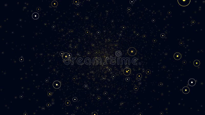 Yellow and Black Dots Form a Striking Circular Pattern on Black Background Stock Footage - Video ...
