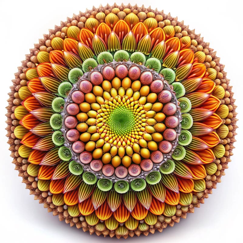 Circular Patterns Background with Smooth 3d Extruded Shapes Stock ...