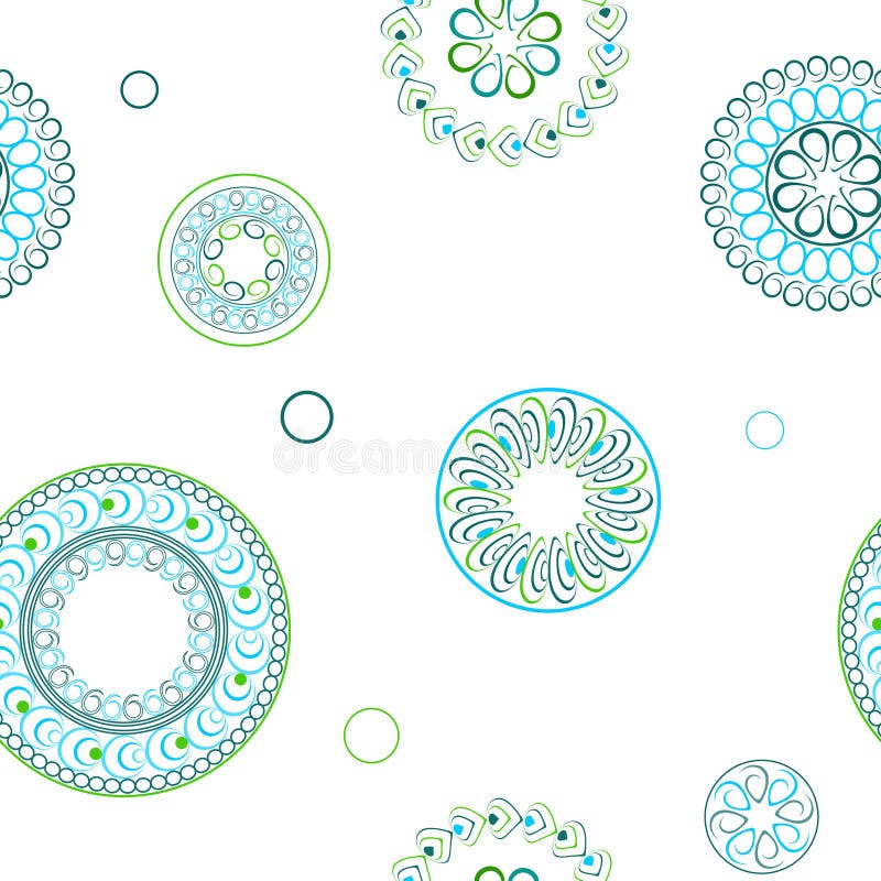 Circular Patterns. Bright Seamless Rattern. Design of Fabric, Wallpaper ...