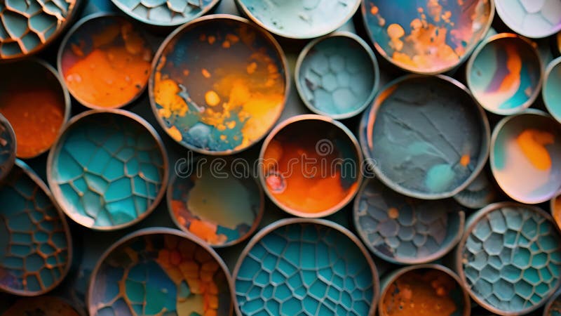 Circular Patterns Intersecting and Overlapping Reminiscent of a ...