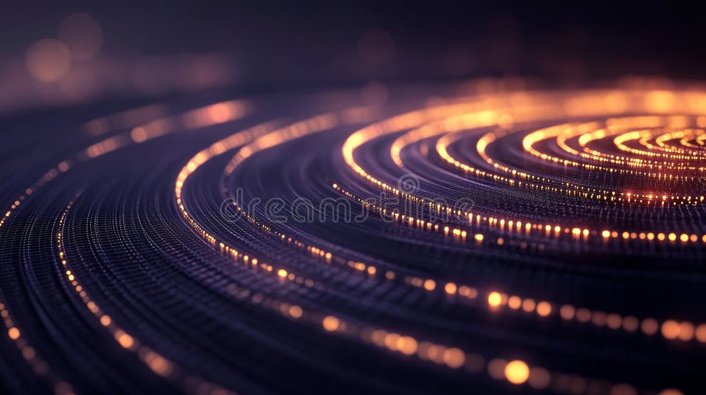 Circular Patterns of Light Trails Form a Mesmerizing Design Against a ...