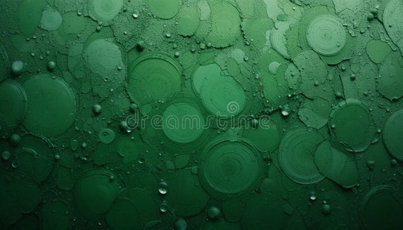 Circular Patterns in Varying Shades of Green Form a Textured Surface ...