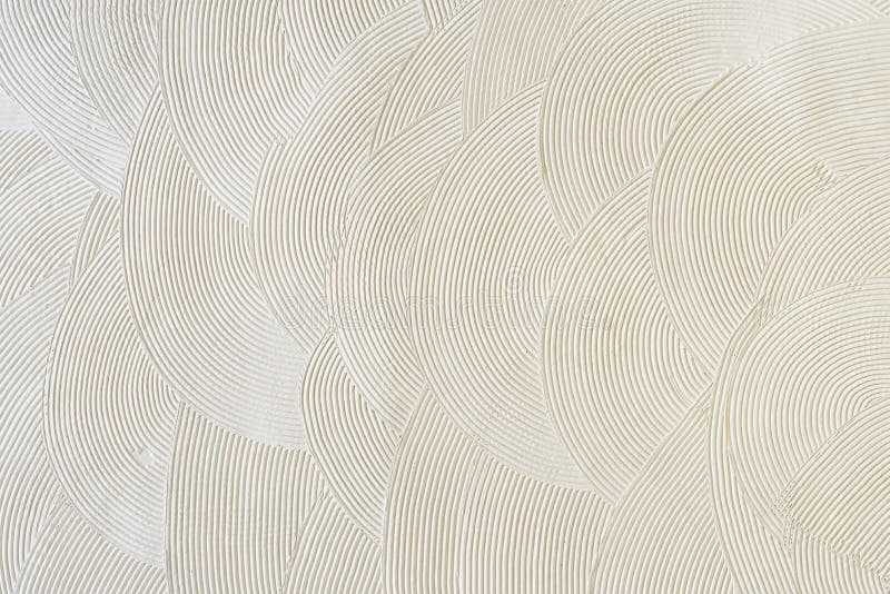 Circular Patterns on White Plaster. Abstract Texture Stock Image ...