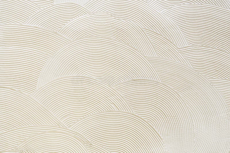 Circular Patterns on White Plaster. Abstract Texture Stock Photo ...
