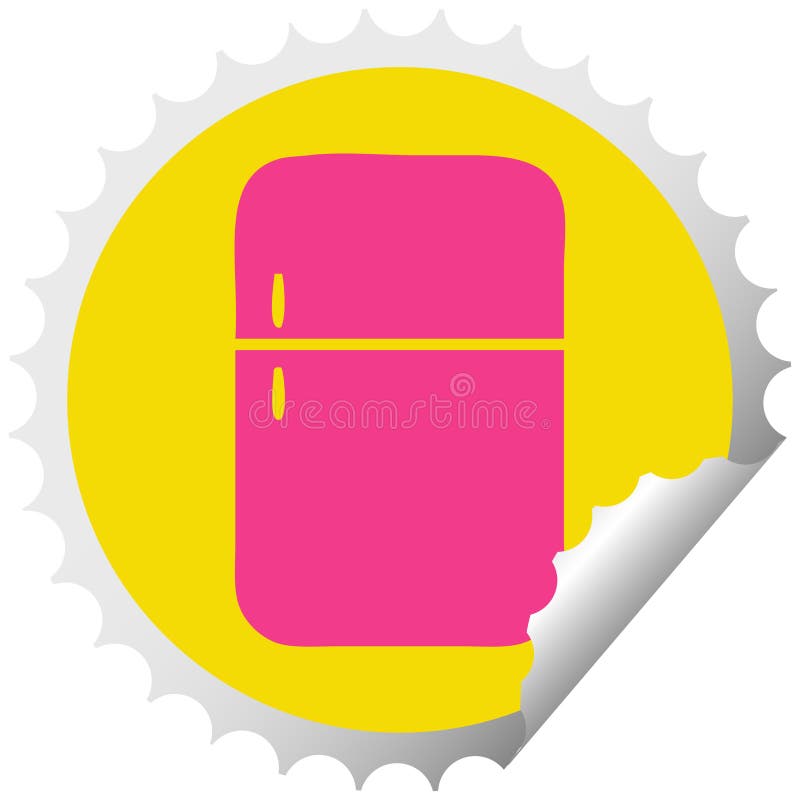 Cartoon Fridge Freezer Food Storage Electrical White Goods Cute ...