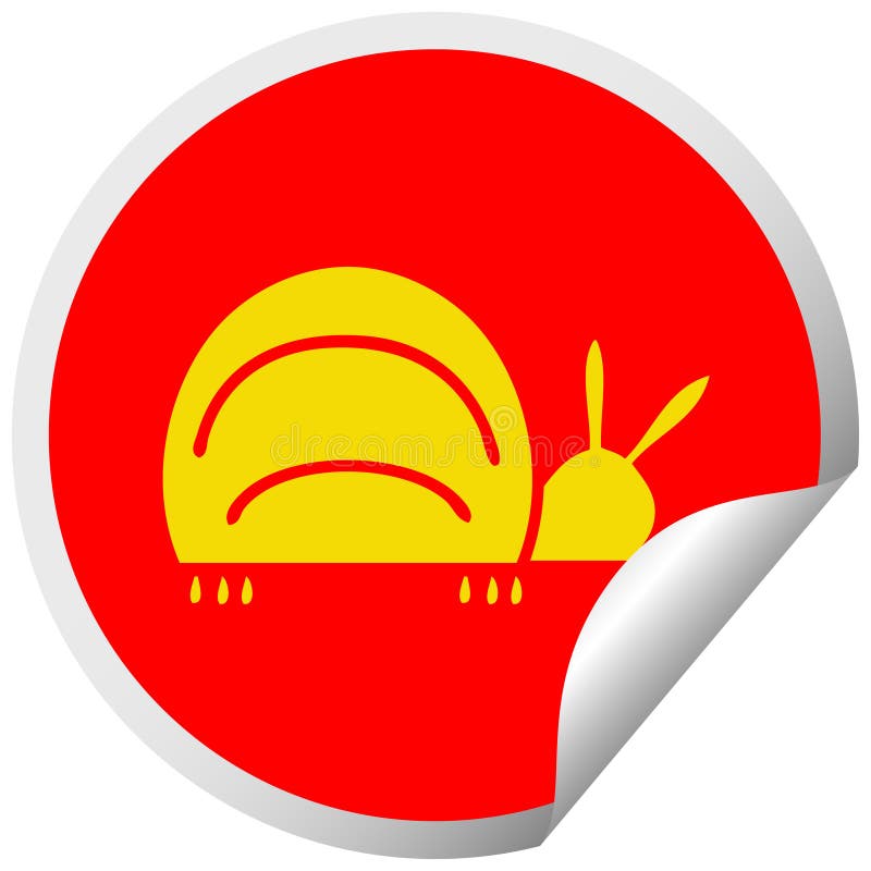 Circular Peeling Sticker Cartoon of a Green Bug Stock Vector ...