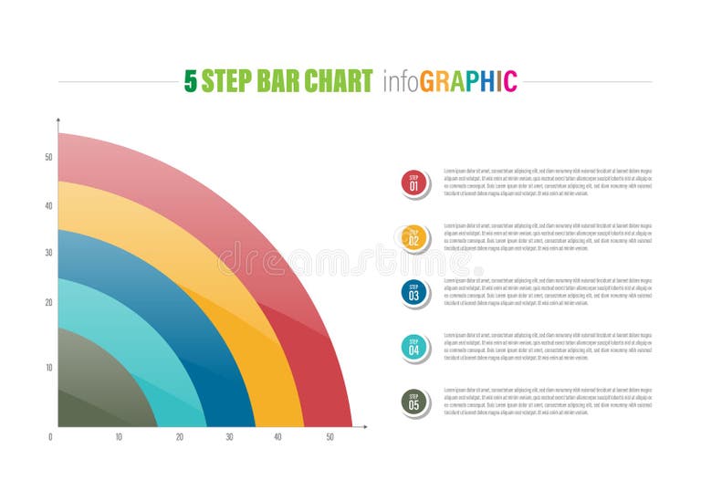 Bar Chart Infographics with Circular Pie Chart Elements. Creative ...