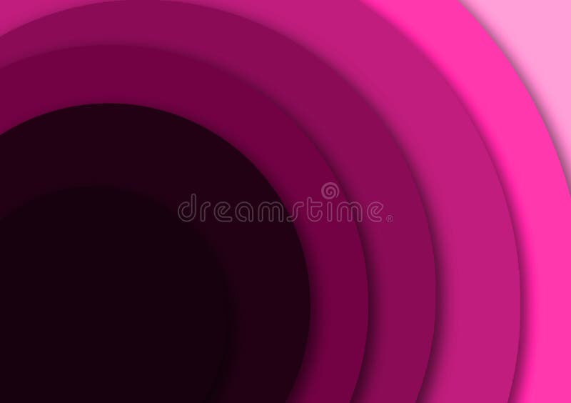 Circular Pink Shapes Background Stock Illustration - Illustration of ...