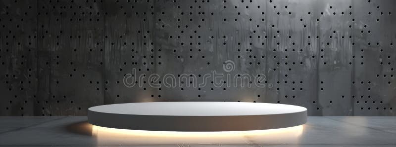 Circular Podium with Ambient Lighting for Stylish Presentations and ...