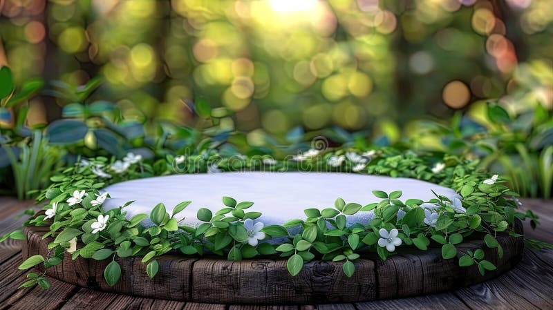 Circular Podium Presents Product with Sophistication Creating a ...