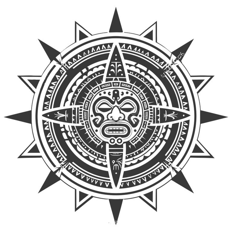 Polynesian Sun Tattoo Stock Illustrations – 867 Polynesian Sun Tattoo ...