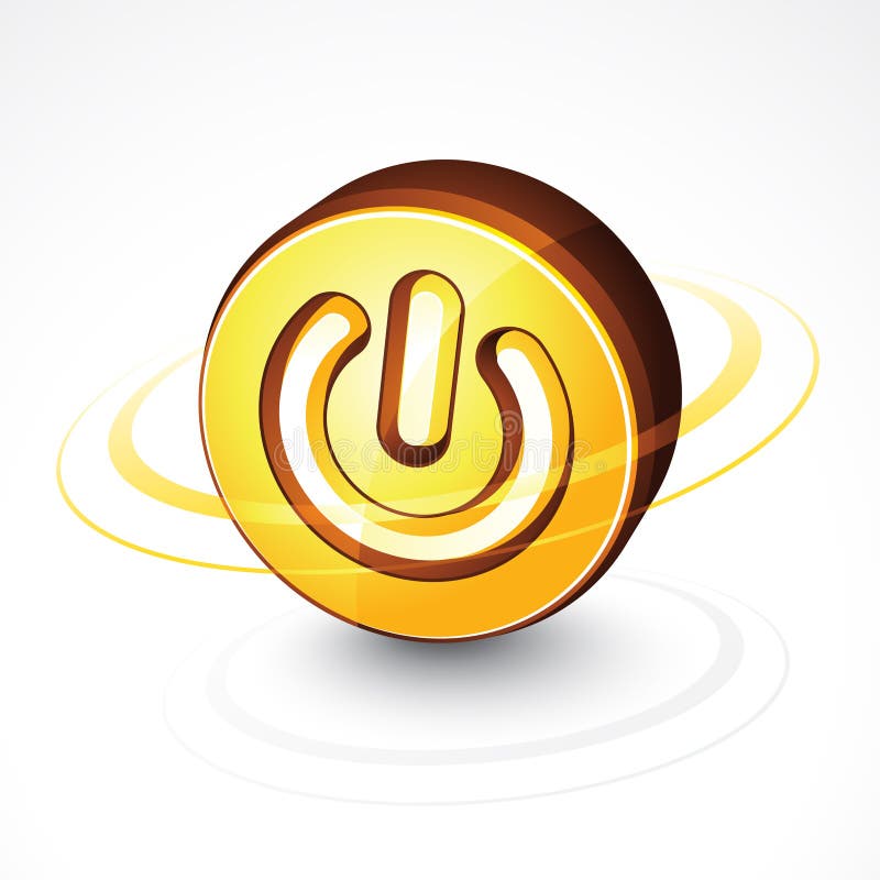 Circular power button stock vector. Illustration of circular - 14200772