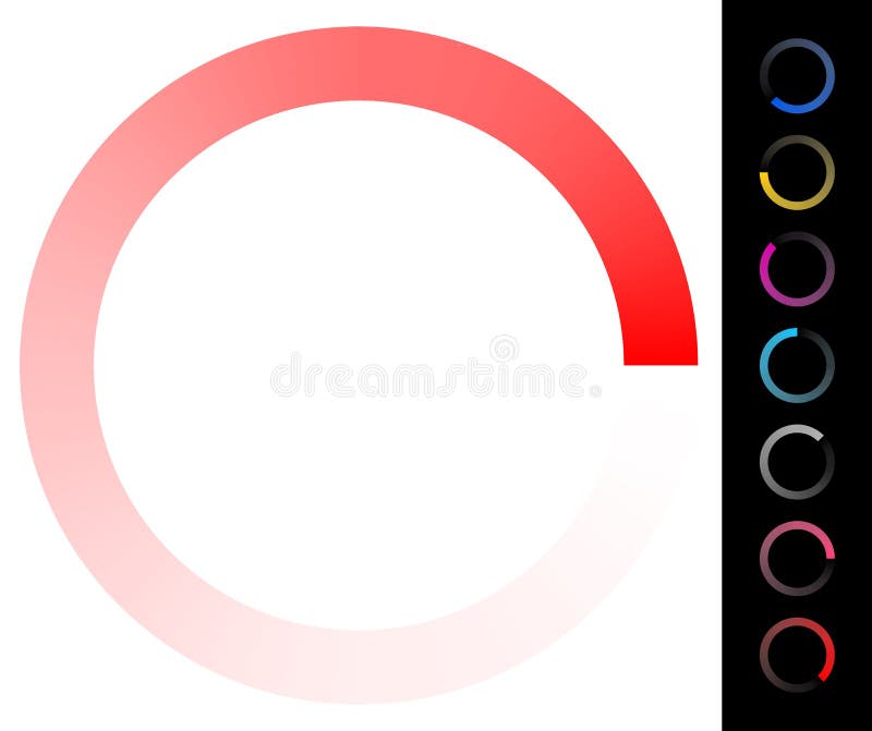 Circular Preloader, Buffer, Loader Element W/ Transparency Stock Vector - Illustration of grey ...