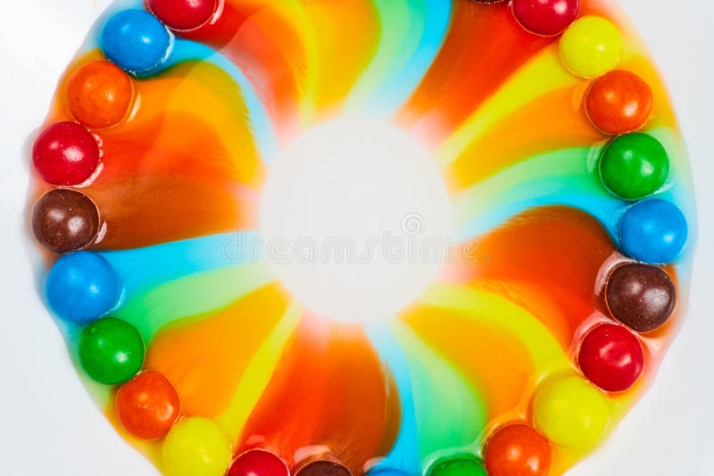 Circular Prism of Colors from Candy Skittles Stock Image - Image of ...