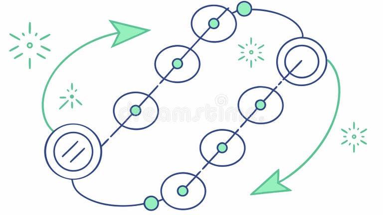 Circular Process Flow, Continuous Improvement Cycle, Vector Design Generative AI Stock Vector ...