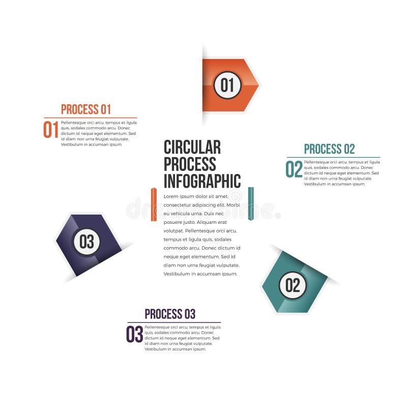 Circular Process Infographic Stock Vector - Illustration of information ...