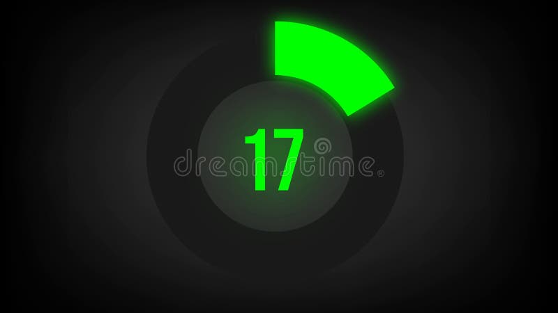 Circular Progress Bar with Bright Neon Green Light in 17 Stock ...