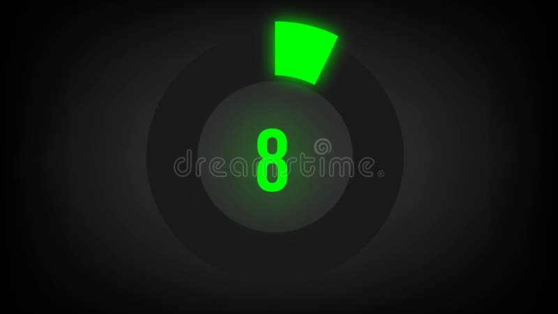 Circular Progress Bar with Bright Neon Green Light in 8 Stock ...