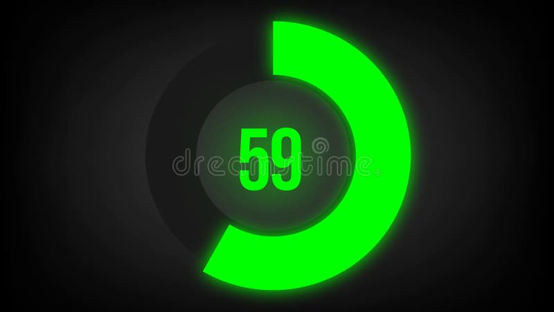 Circular Progress Bar with Bright Neon Green Light in 59 Stock ...