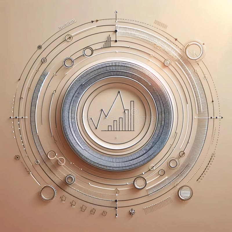 Circular Progress Diagram, Ai Generated Image Stock Illustration ...