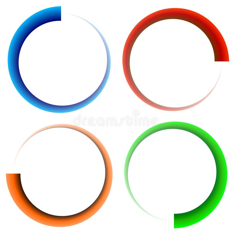 Circular Progress Indicator, Buffer, Pre-loader Shapes. Circle P Stock ...