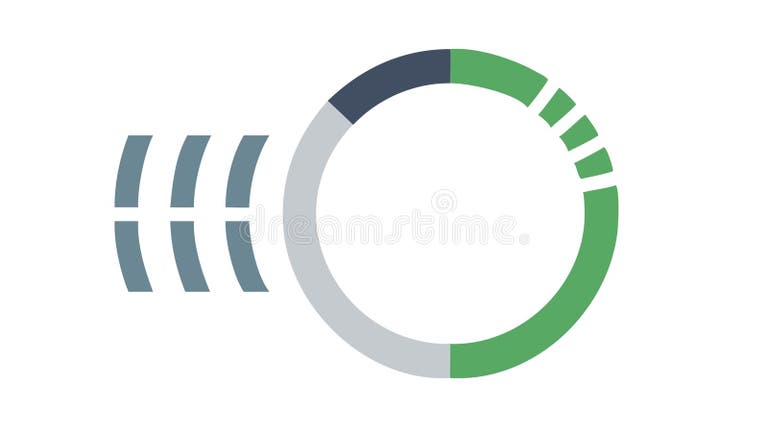 Circular Progress Indicator for Data Status, Vector Design Generative ...