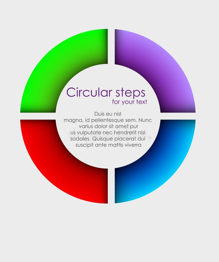 Circular progress steps stock vector. Illustration of graph - 41383268