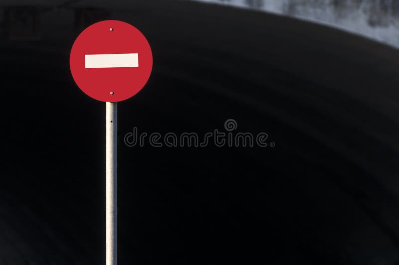 Circular Prohibited Road Sign Stock Image - Image of background ...
