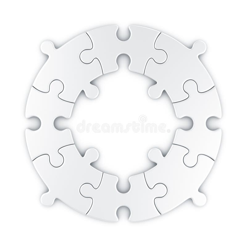 Circular complex puzzle stock vector. Illustration of simple - 21171885