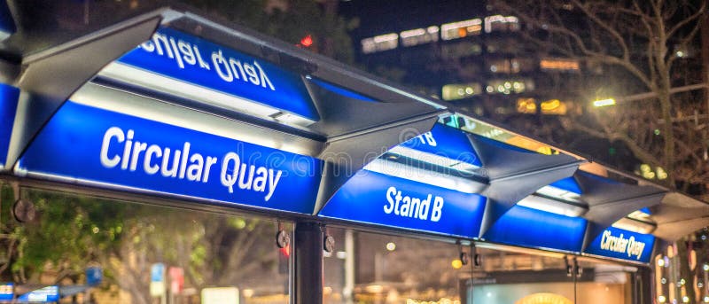 Nsw Bus Stop Sign Blue Rectangular Stock Photos - Free & Royalty-Free ...