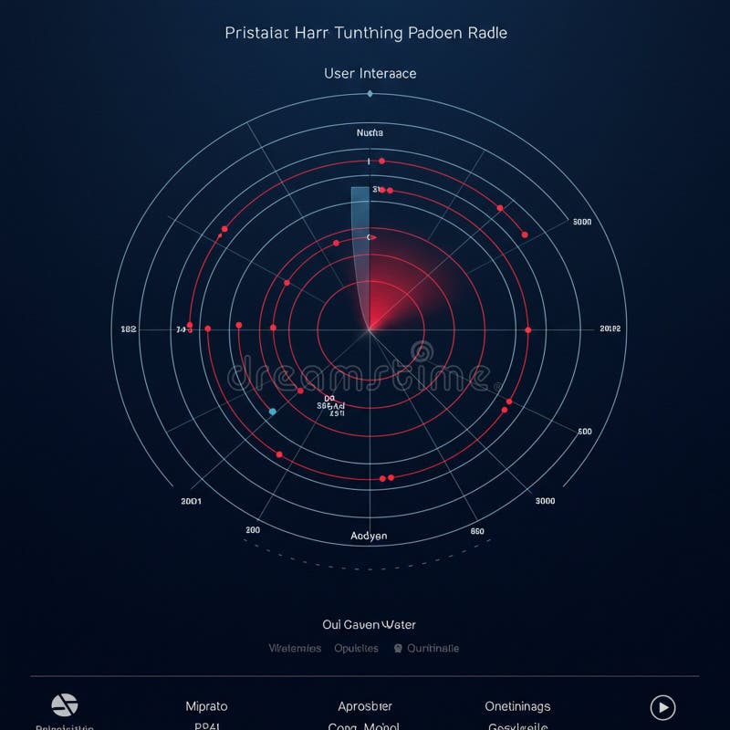 Circular Radar Interface Stock Illustrations – 951 Circular Radar ...