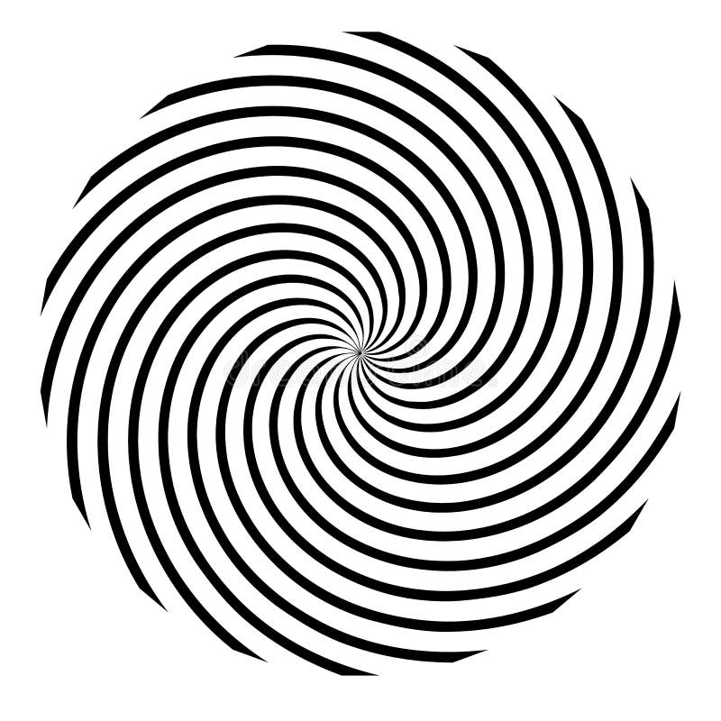 Circular, Radial Abstract Element on White. Radiating Shape with Stock ...